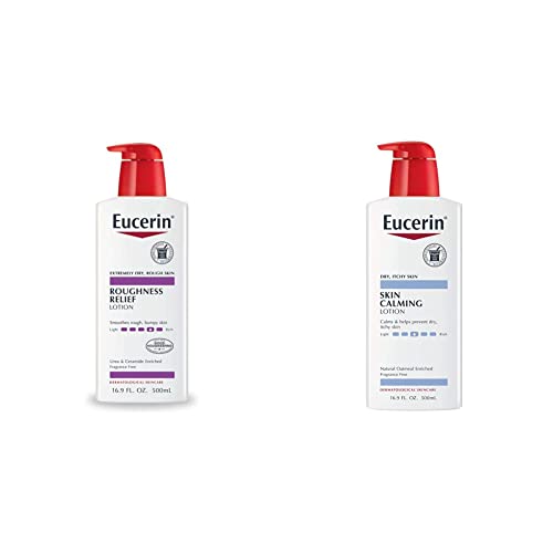 Eucerin Roughness Relief Body Lotion, Unscented Body Lotion, 16.9 Fl Oz ...