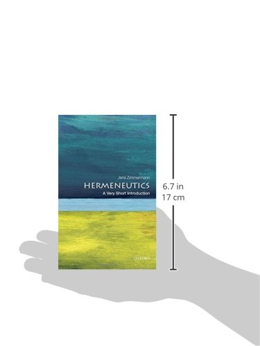 Hermeneutics A Very Short Introduction Very Short Introductions