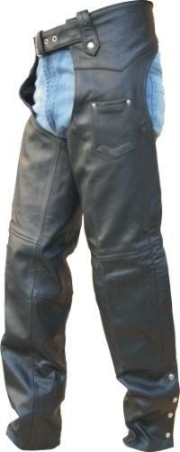 Big and Tall Men's Leather Motorcycle Chaps