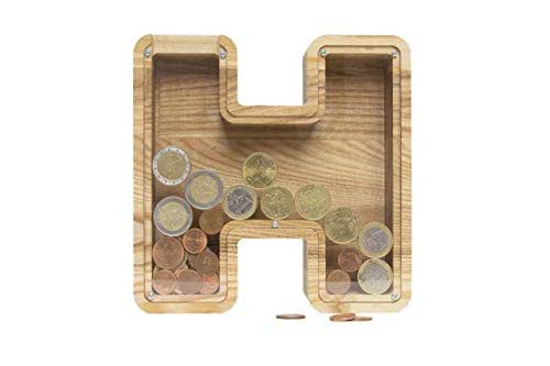 Any letter money box (2 sizes available) - Wooden money box - Wooden ...