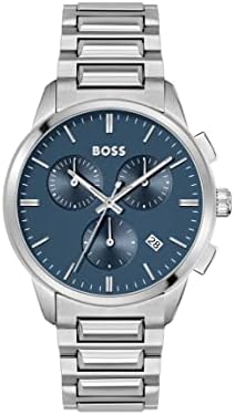 سعر HUGO BOSS DAPPER MEN's BLUE DIAL, STAINLESS STEEL WATCH - 1513927 ...