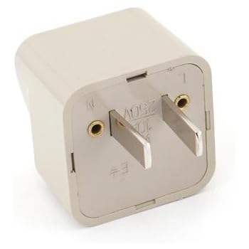 Amazon.com: Two-Flat-Pin Plug Travel Adapter Universal Socket for USA ...