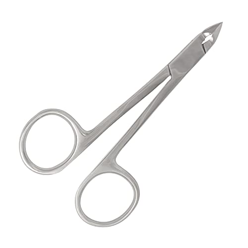 Denco 4" Scissor Style Cuticle Nipper, Half Jaw, Stainless Steel in ...