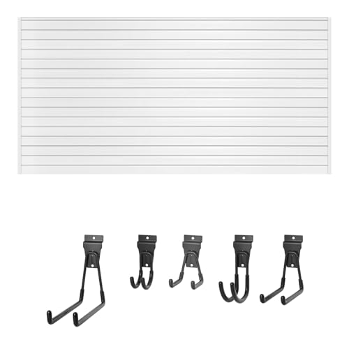 Slat Wall Paneling - 32 SQ FT Slatwall Panel Garage Wall Organizer ...