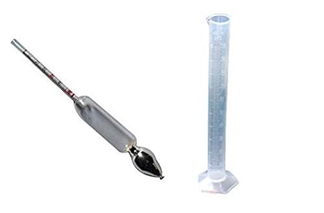 DUA Exports lactometer silver coated for milk with instruction Chart ...