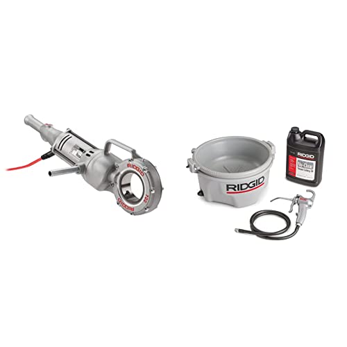 Ridgid 41935 Model 700 Hand-Held 120-Volt Power Drive, Silver & 10883 ...