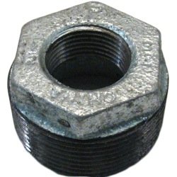 1 1/2" x 3/4" Galvanized Reducing Bushing Male x Female - Pipe Fittings ...