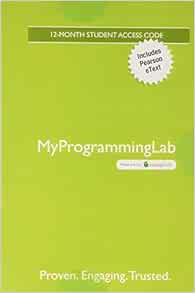 Amazon.com: MyLab Programming with Pearson eText -- Access Card -- for ...