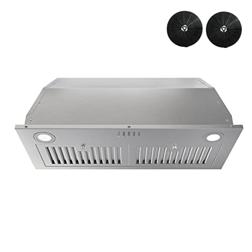FIREGAS Range Hood Insert 30 inch, Built-in Range Hoods with 600 CFM ...