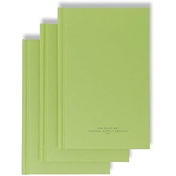Amazon.com : 72 Book Bulk Case Pack US Military Log Record Books 5.25 x ...