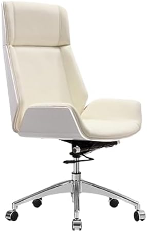 Elegant Warm Leather Office Chair, Executive High Back Swivel Chair ...
