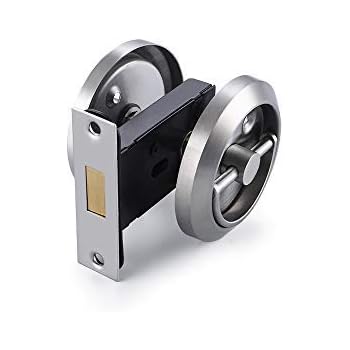 Round Recessed Door Handle/Deadbolt (No Key)(Standard US Door 1.3-1.7 ...