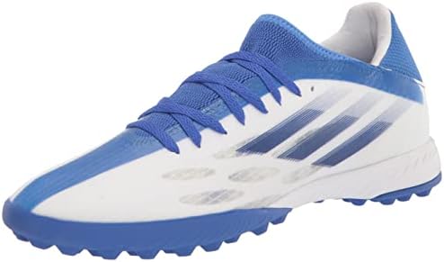 adidas Unisex-Adult X Speedflow.3 Turf Soccer Shoe, White/Legacy Indigo ...