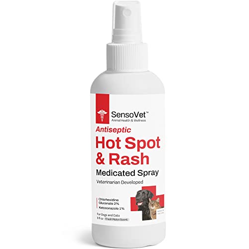 SensoVet Hot Spot Treatment Spray for Dogs & Cats, Chlorhexidine ...