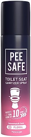 Pee Safe Toilet Seat Sanitizer Spray 75 Ml - Floral| Reduces The Risk ...