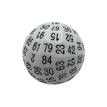 Amazon.com: Bescon Polyhedral Dice 100 Sides Dice, D100 die, 100 Sided ...