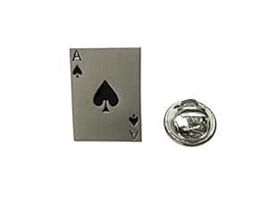 Amazon.com: Matte Ace of Spades Pendant Lapel Pin: Jewelry
