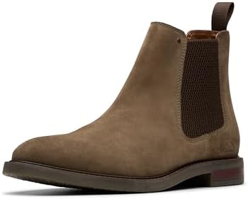 سعر Clarks Men's Jaxen Easy Chelsea Boot, Stone Suede, 11 Wide فى ...