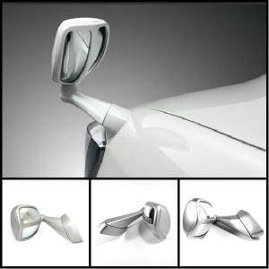 Lowrence Front Fender Wide Angle Mirror Bonnet Mirror (Silver) For All ...