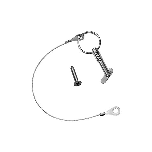 MSC® Stainless Steel Bimini Top Removable Clevis Pin Tethered,1/4 Sping ...