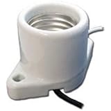 Leviton 9878 Incandescent Lampholder, Keyless, Porcelain, Medium Base ...