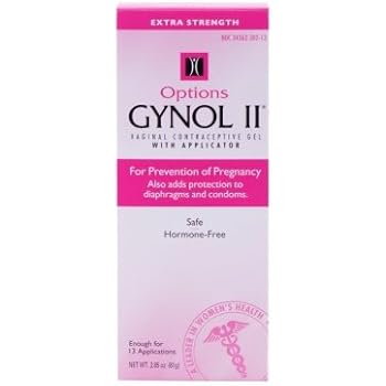 Amazon.com: Options Gynol Ii Vaginal Contraceptive Gel 2.85 Fl Oz (2 ...
