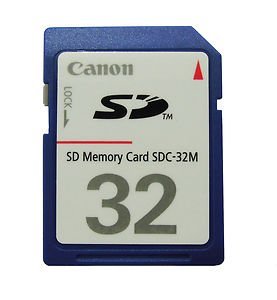 Amazon.com: Canon SDC-32M Secure Digital Memory Card SD for Powershot ...