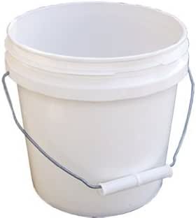 Amazon.com: Encore Plastics 10128 Industrial Plastic Pail White with ...
