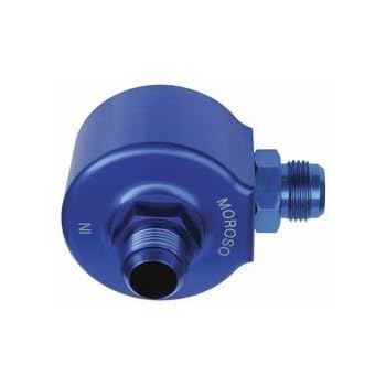 Amazon.com: Moroso 23686 90 Degree 22mm 1.5" Remote Oil Filter Adapter ...