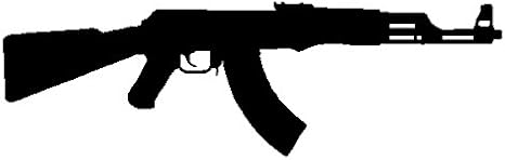 AK 47 Assault Rifle Black Decal Army Military Car Sticker, Decals ...