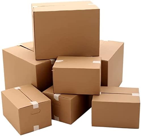 ECVV [5pack] Carton box, Cardboard, for moving shipping and packing ...