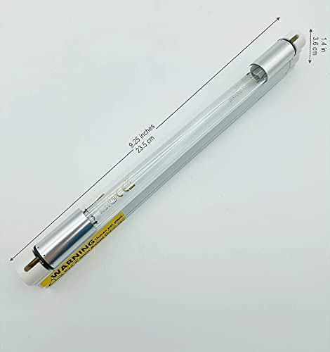 T5 U/V/C Light lamp Linear 185nm with 253.7nm Bulb with 5ft Cord and Plug Covers Up 100 sq. ft ...