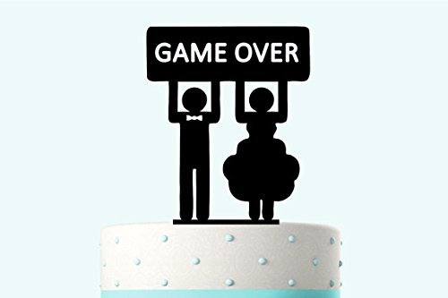 Funny Wedding Cake Toppers Game Over