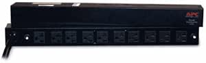 Amazon.com: APC Rack Mount PDU, Basic 100V-120V/30A, (10) Outlets, 1U Horizontal Rackmount ...