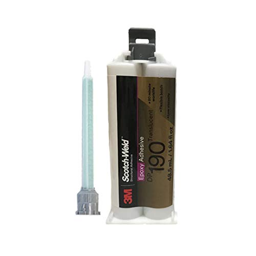 3M ScotchWeld DP190 Translucent Epoxy Adhesive (50ml/1.7oz Cartridge ...