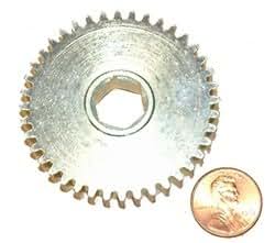 Amazon.com: 24 Tooth 20 DP Steel Spur Gear with 3/8" Hex Bore ...
