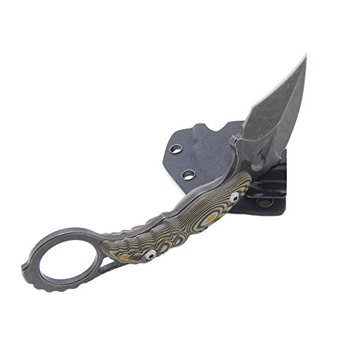 MASALONG Giant bee karambit tactical fixed blade comping EDC Claw Mini ...