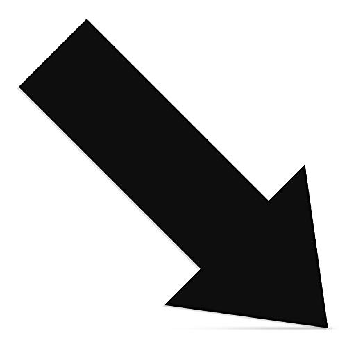 12 Inch Arrow Decal Removable Adhesive Arrow Stickers 36 Pack, Marking ...