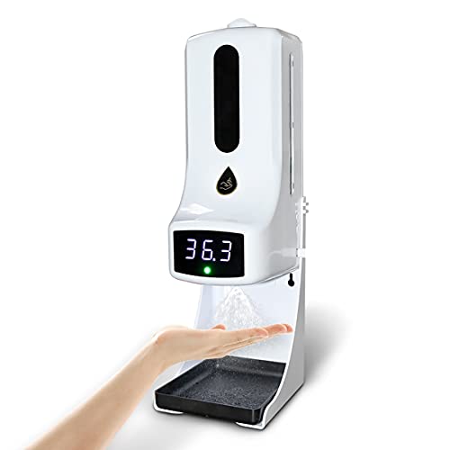 DX Automatic Hand Sanitizer Dispenser with Thermometer, Wall Mount ...
