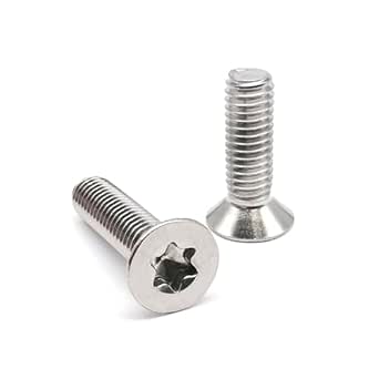 5/10 M5 M6 M8 Length 6-40mm 316 A4 Stainless Steel Torx Flat Countersunk Head Tamper Proof Anti ...
