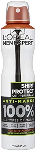 سعر L'Oreal Men Expert Shirt Protect 48h Dry Non-Stop Deodorant, 250 ml ...