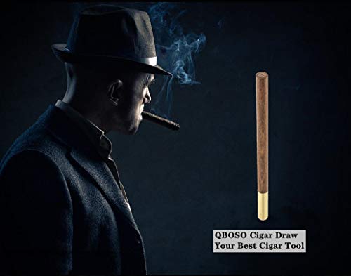 Cigar Draw Enhancer Tool QBOSO Travel Cigar Draw with Wooden Case ...