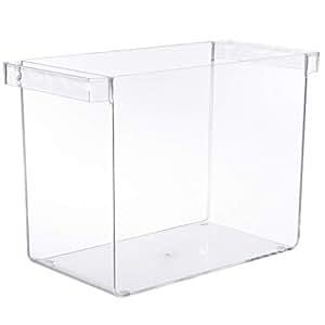 Amazon.com : Clear Plastic Hanging File Organizer with Handles : File ...