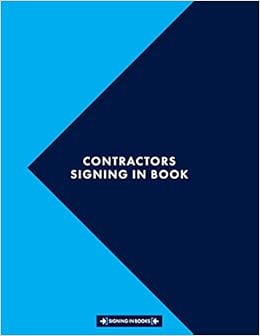 Contractors Signing In Book: Sign In Company Book 8.5" x 11" (21.59 x ...