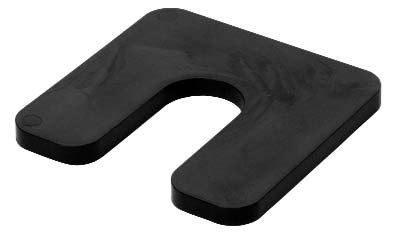 Amazon.com: 1/4 x 3 x 4 Plastic U-Shims - Black - 25/Package ...