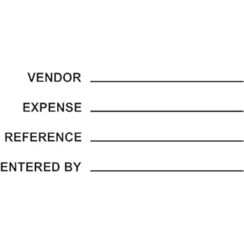 General Ledger Ref Entry Accounting Stamp | Self-Inking Accounting ...