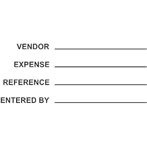 General Ledger Ref Entry Accounting Stamp | Self-Inking Accounting ...