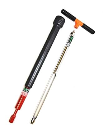 AMS 401.19 Plated Soil Probe with Slide Hammer, 1 1/8" x 24": Amazon ...