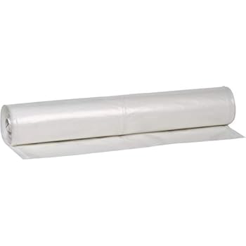 Plastic Poly Sheeting 3 Feet X 200 Feet, True 4 Mil, Transparent/White ...