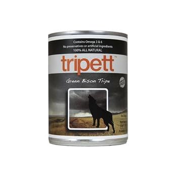 Tripett Green Bison Tripe Canned Dog Food 13 Oz. Can (12 In Case): Wet ...